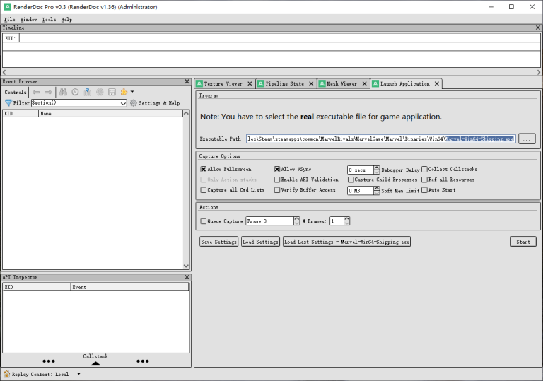 Attach Renderdoc To Running Process Renderdoc Pro
