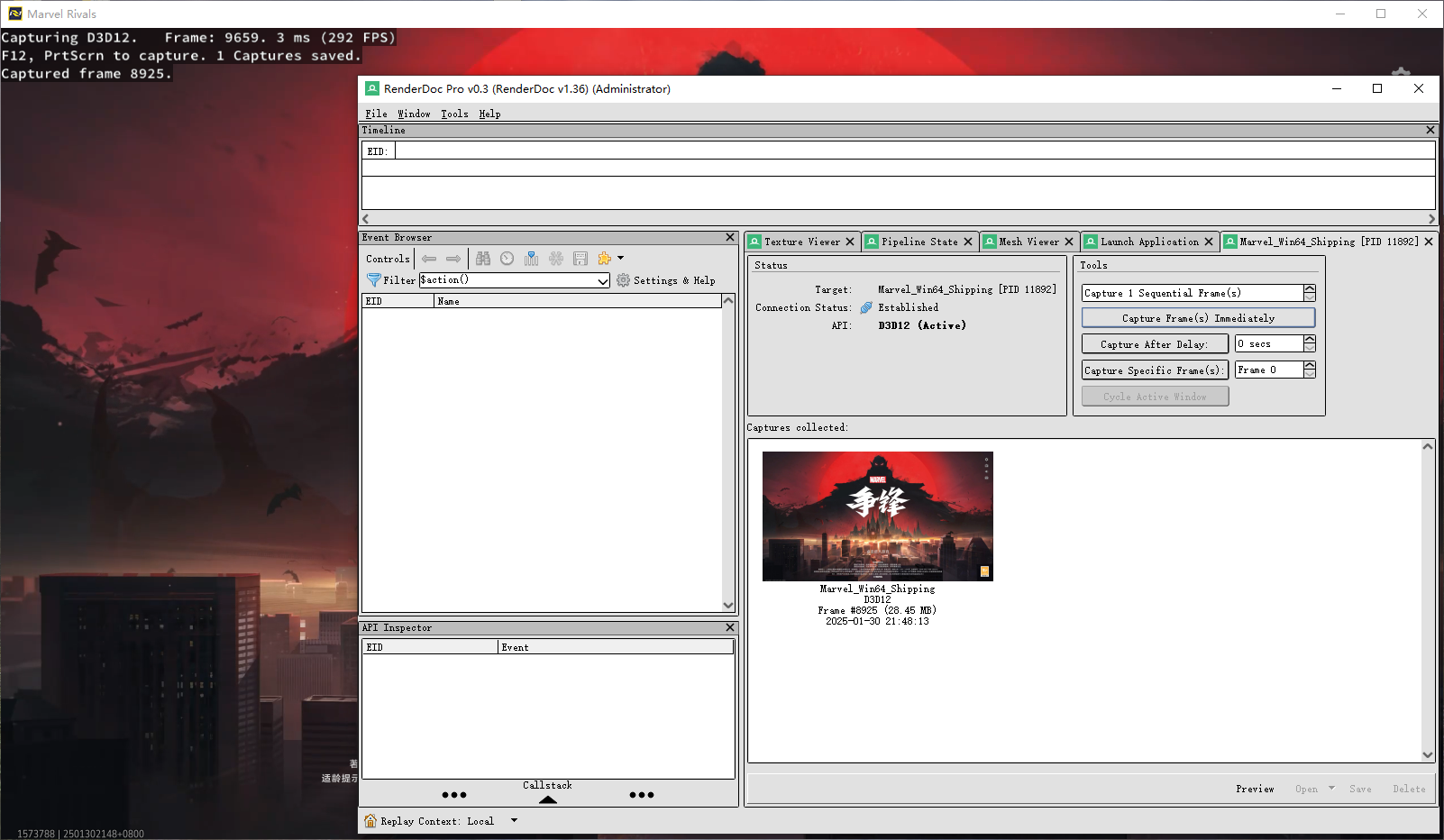 A Comprehensive Guide to Using RenderDoc Pro with Marvel Rivals (漫威争锋) – RenderDoc Pro